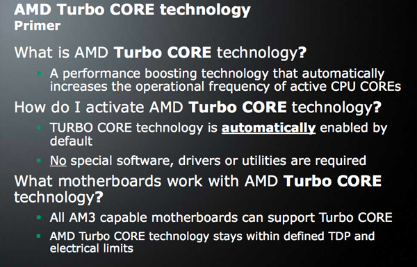 AMD’s dynamic overclocking: Turbo CORE « Icrontic